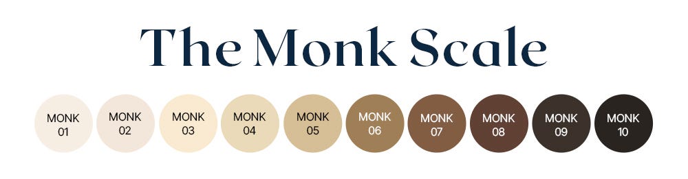Google's Monk Skin Tone Scale - by AI Governance Lead ⚡