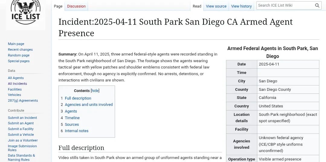 We’re Building the Wikipedia of ICE Activity, Crimes and Identities