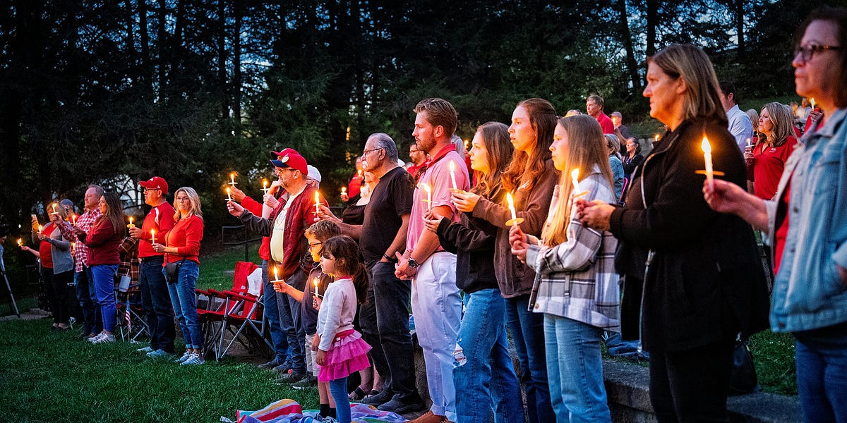 Charlie Kirk Rally at Amphitheater - by Gary Gardiner