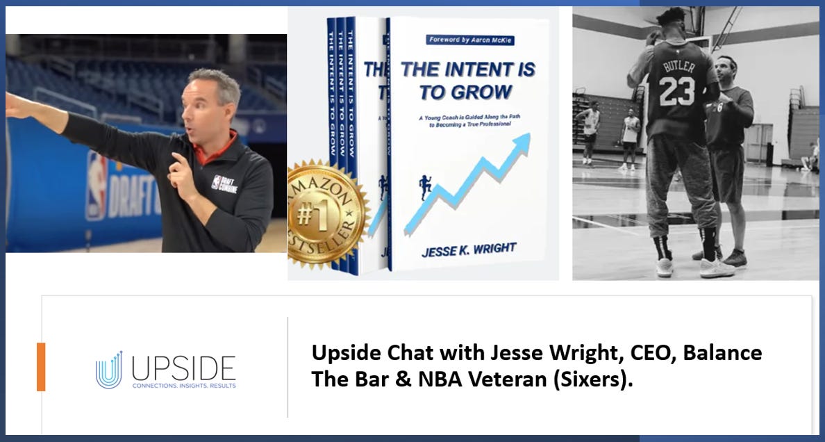 🔥Upside Chat: Jesse Wright, CEO, Balance the Bar, NBA Veteran (Sixers ...