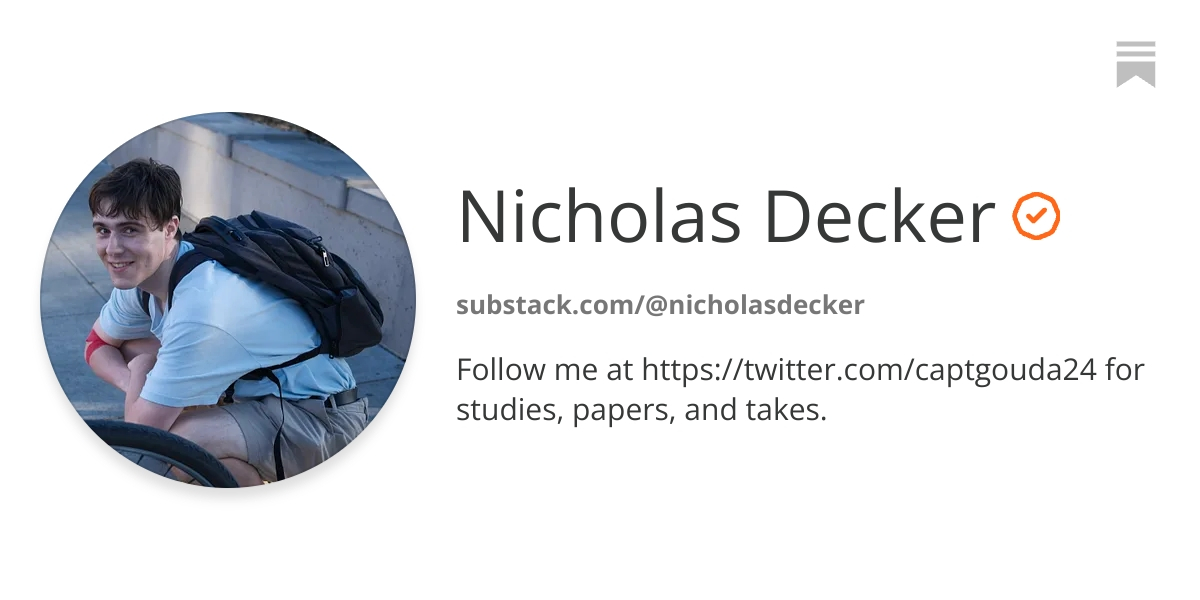 Nicholas Decker | Substack