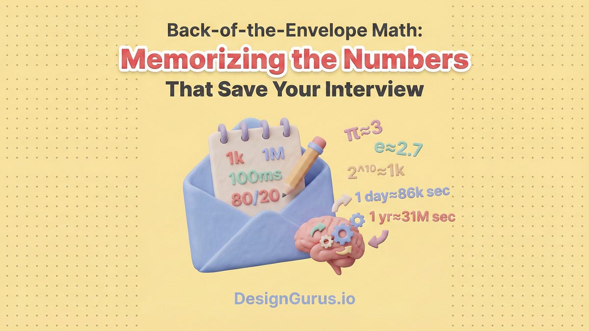 Back-of-the-Envelope Math: Memorizing the Numbers That Save Your Interview