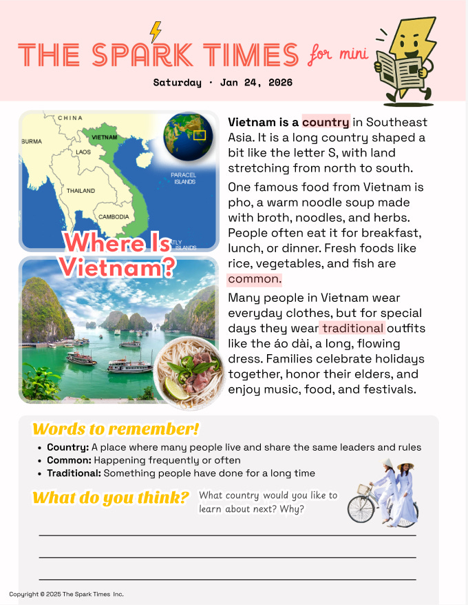Spark Times Mini | Where is Vietnam?