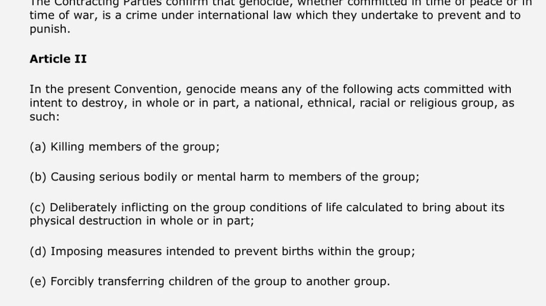 The Convention on the Crime and Punishment of the Crime of Genocide (1948)