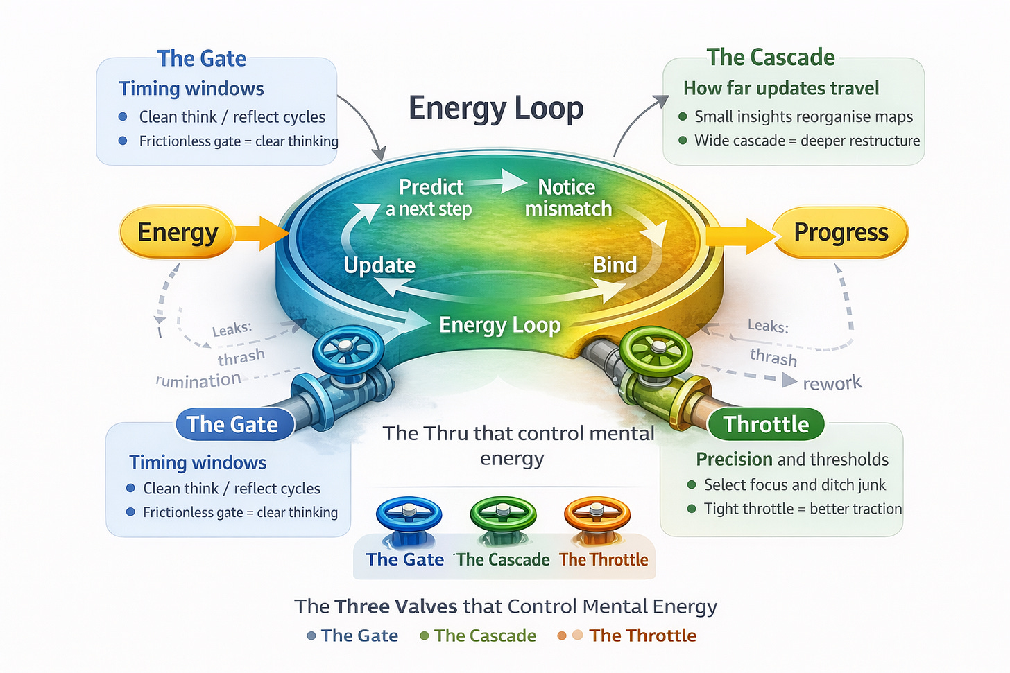The Ψ-band: Where Mental Energy Turns Into Progress