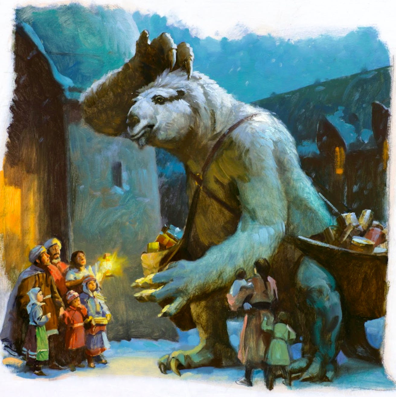 Is There a Santa Claus in Dinotopia? - by James Gurney