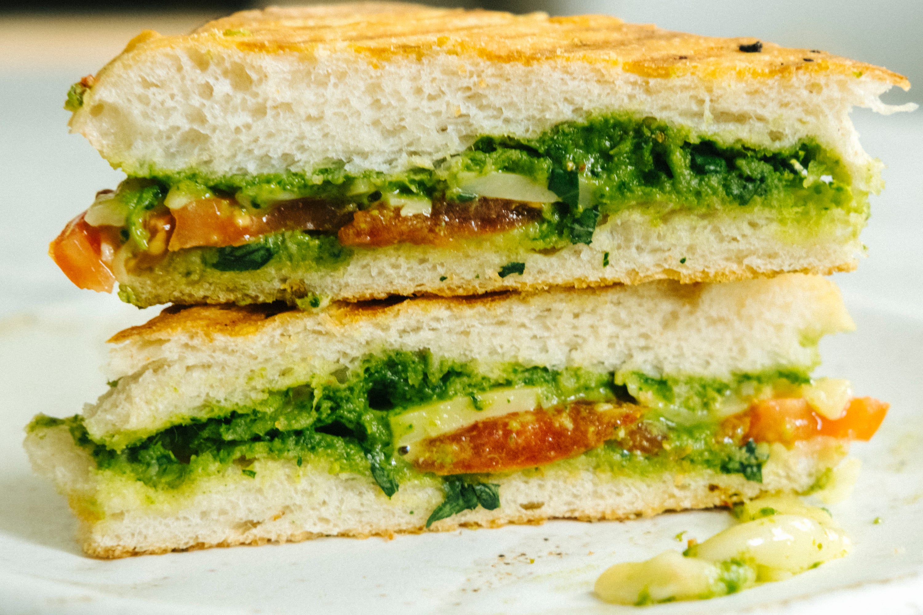 Spinach pesto panini - by Hetty Lui McKinnon