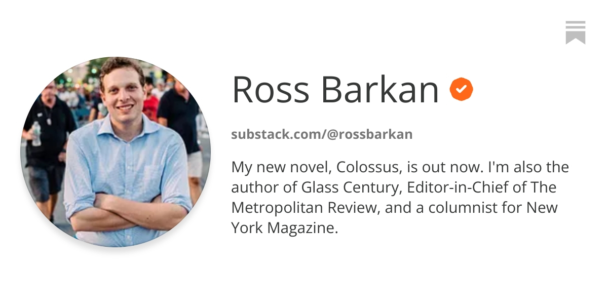 Ross Barkan | Substack
