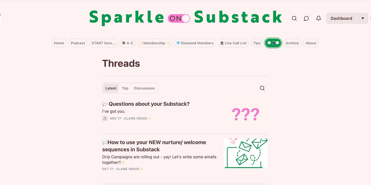 Chat - by Claire Venus - Sparkle on Substack