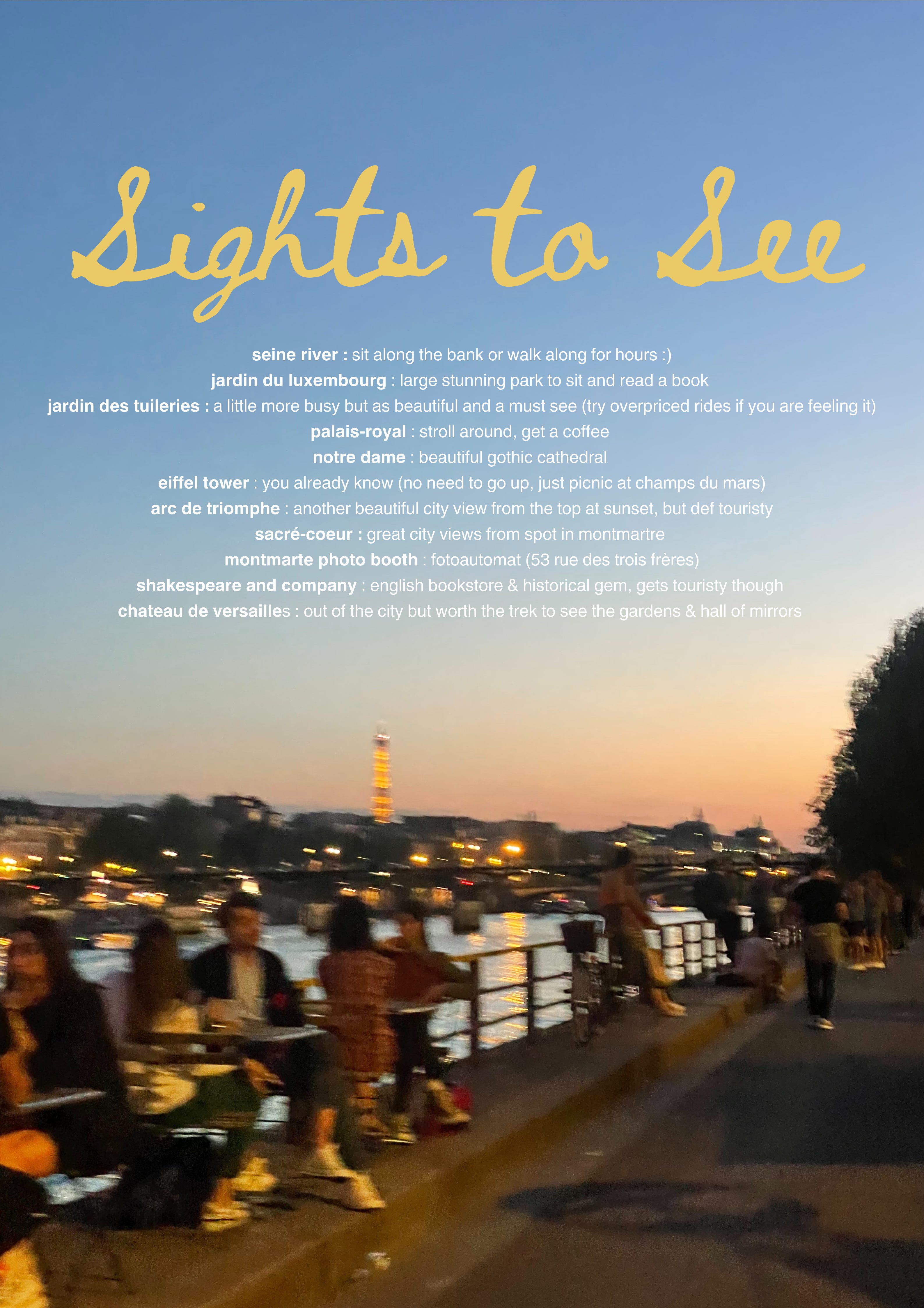 Strictly Paris - by denna - the strict list