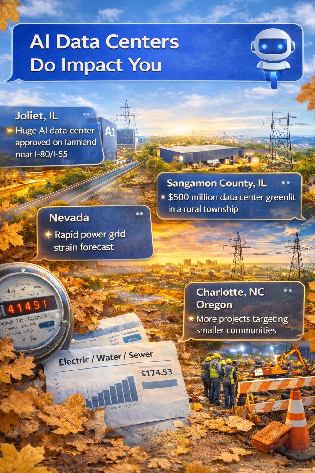 AI. Data Centers. Mobility. Jobs. Utility Spikes. Your Backyard Next?