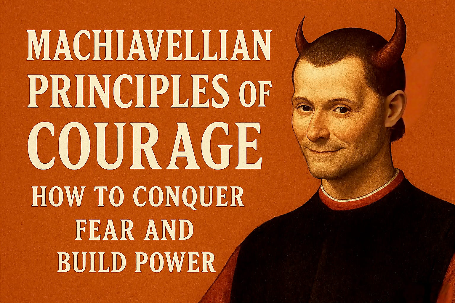 Machiavellian Principles of Courage: How to Conquer Fear and Build Power