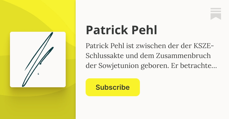 Patrick Pehl | Substack