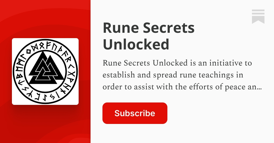 Rune Secrets Unlocked | Tyriel Hrafn-Skald | Substack