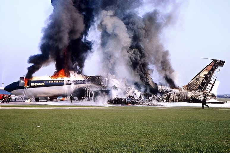 BOAC Flight 712 – Heathrow Fire of Boeing 707 (1968)