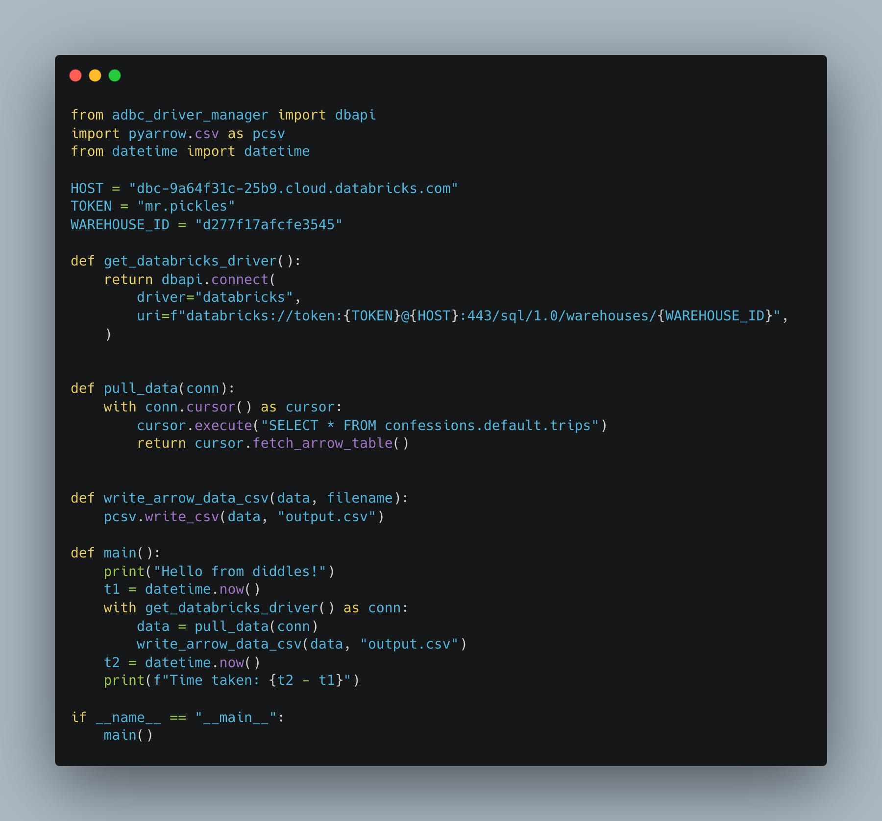 ADBC Arrow Driver for Databricks - by Daniel Beach