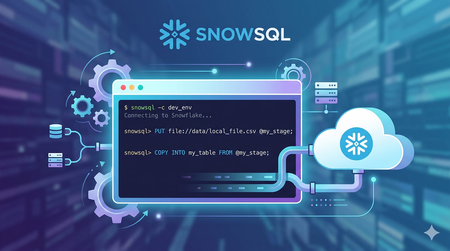SnowSQL: The Data Engineer’s Guide to Snowflake’s CLI