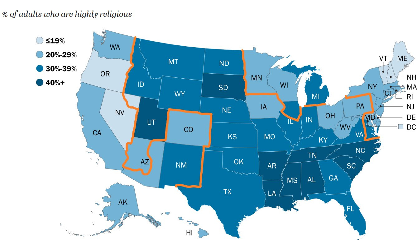 Poll: 70% in US identify as liberal or moderate. The US has too many ...