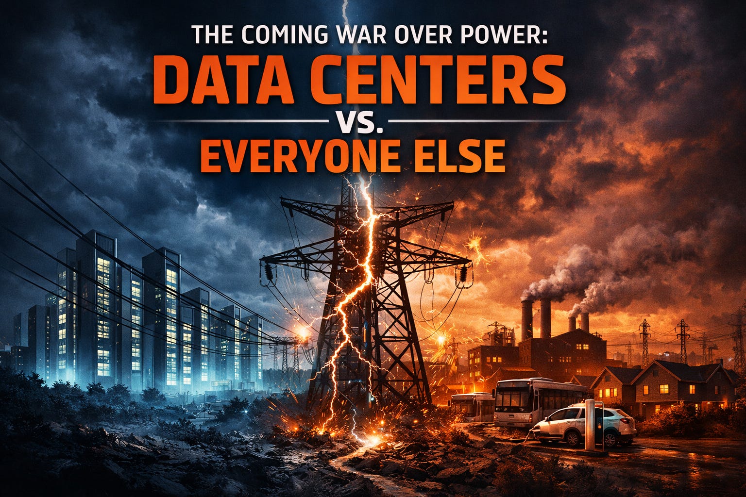 The Coming War Over Power: Data Centers vs Everyone Else