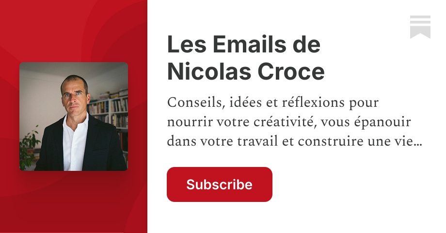 La moitié de l'année... - Les Emails de Nicolas Croce