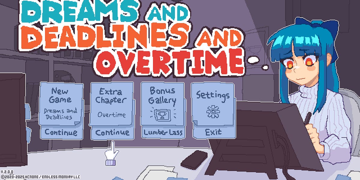 Overtime! New chapter for Endless Monday: Dreams and Deadlines, now ...
