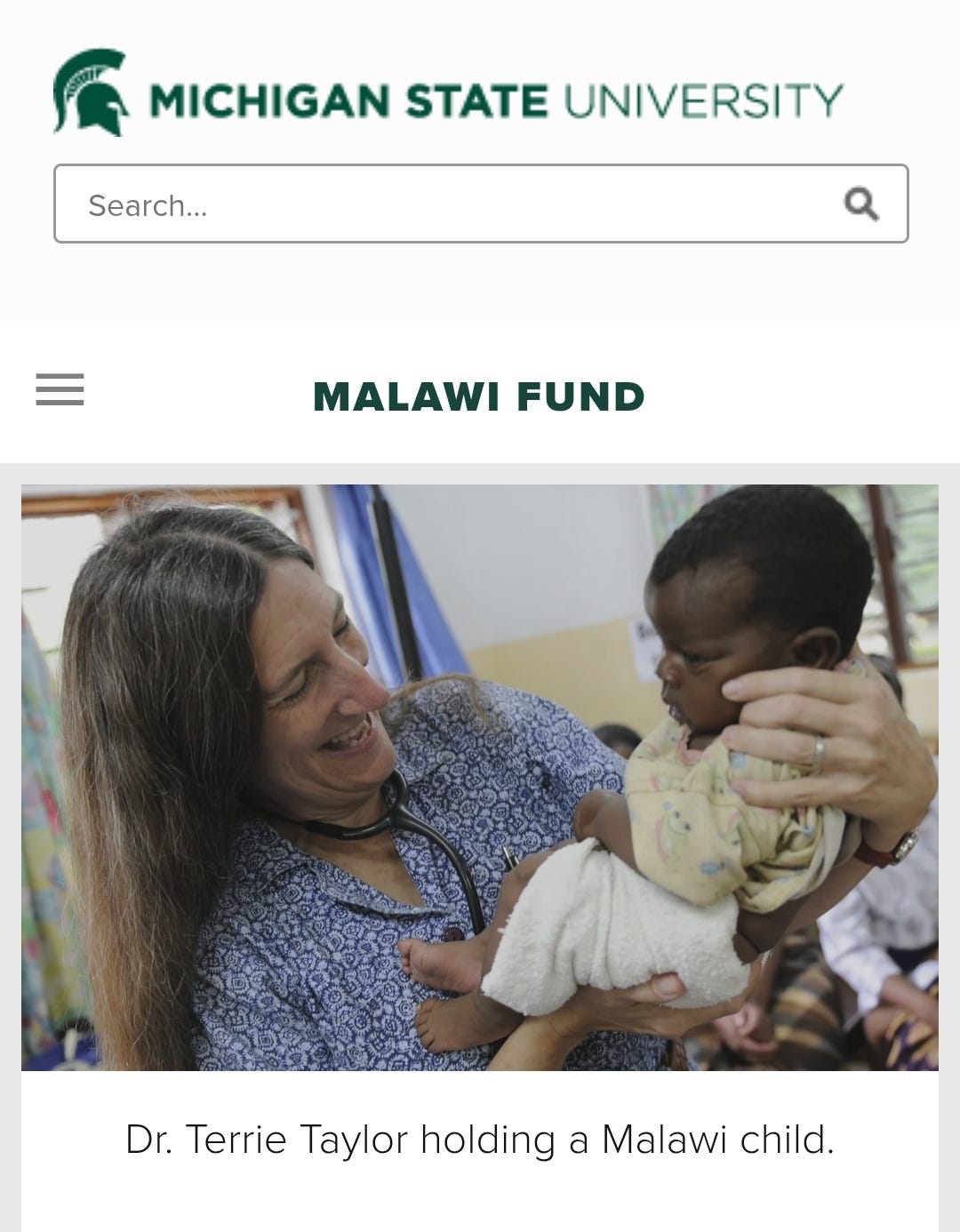 BLANTYRE MALARIA PROJECT - MICHIGAN STATE UNIVERSITY