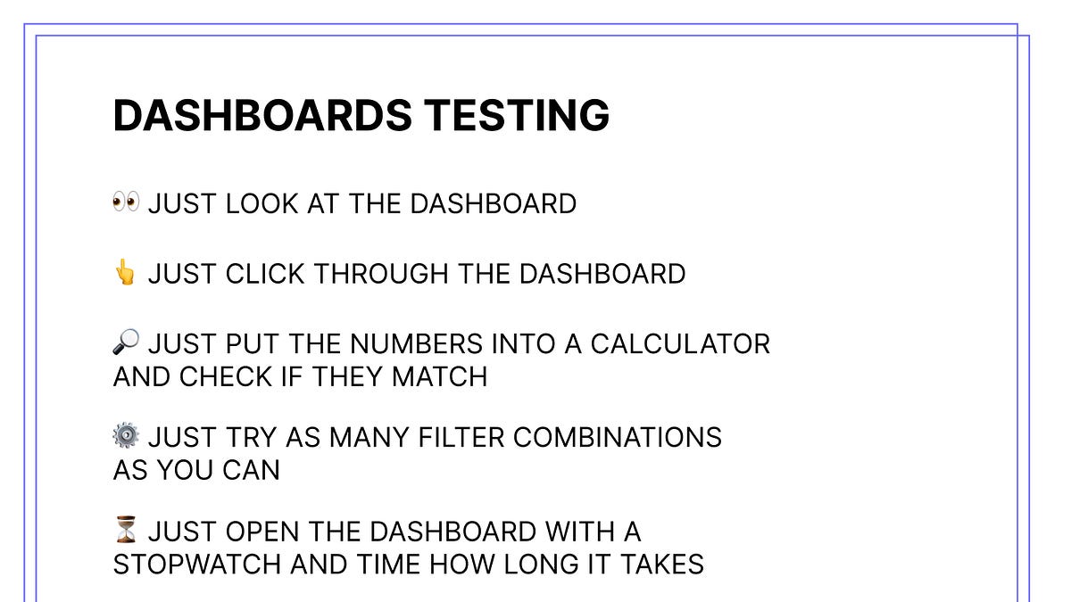 The Complete Guide to Dashboard Testing: Ensuring Quality and Reliability