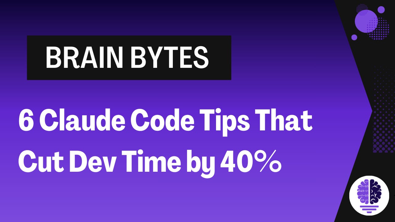 6 Claude Code Tips That Cut Dev Time - by Eric Roby