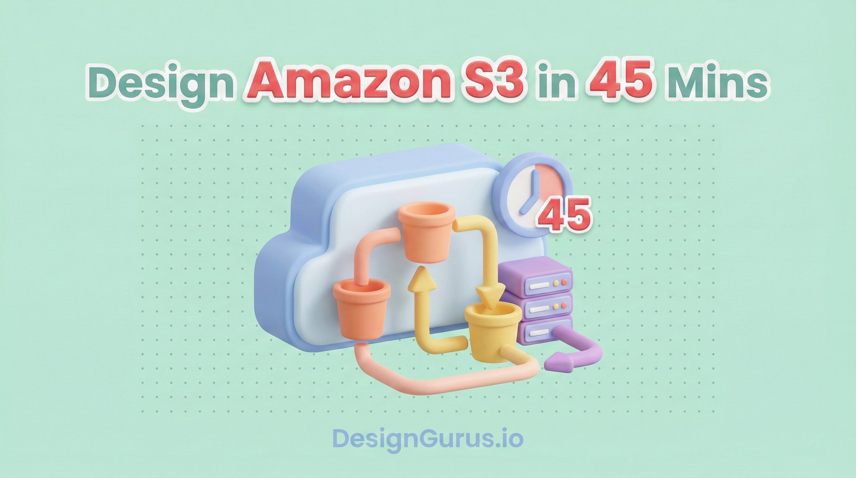 System Design Interview Question: Design Amazon S3 in 45 Mins.