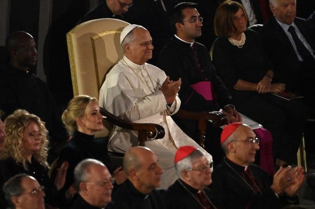 Pope Leo Sings L.O.V.E with Michael Bublé at Vatican Concert with the Poor