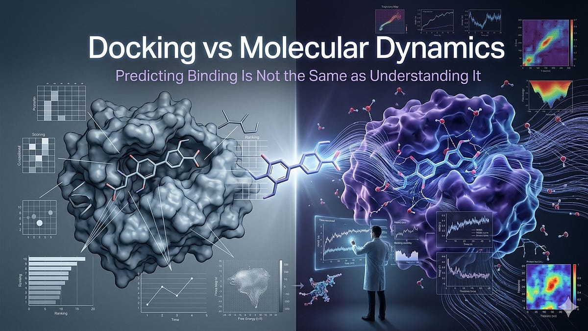 Docking vs Molecular Dynamics: What’s the Difference?