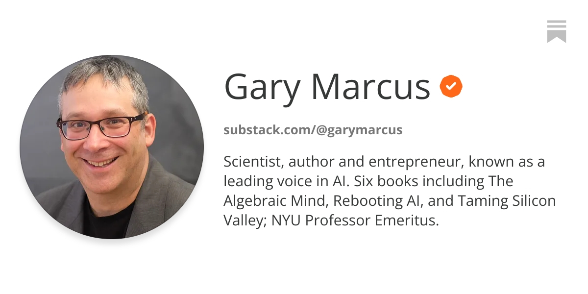 Gary Marcus | Substack