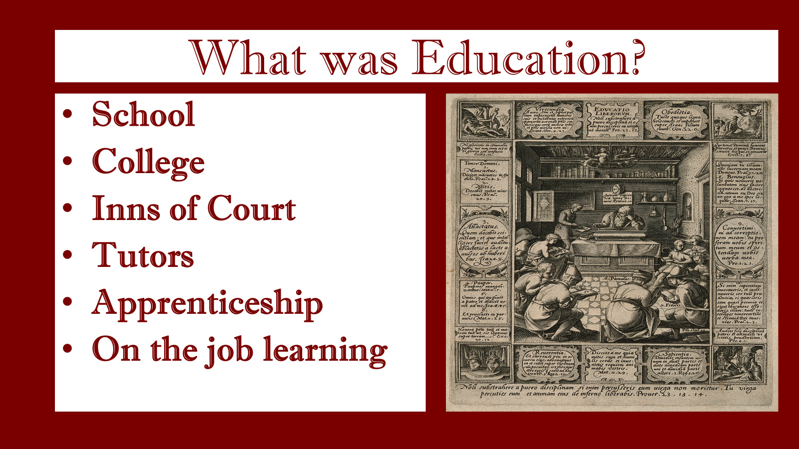 Education During the Tudor Era - by Brandon - The Wanderer