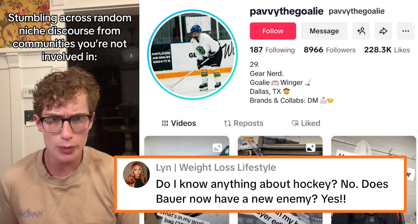 Niche TikTok Discourse: Bauer vs Pavvy The Goalie