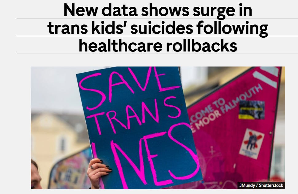 We Still Don’t Know if Suicide Rates Among Trans Youth Are Increasing ...