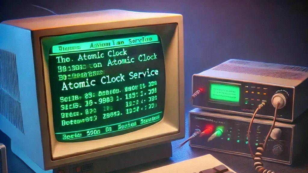 Dialing Out! Talking to Atomic Clocks via a Modem