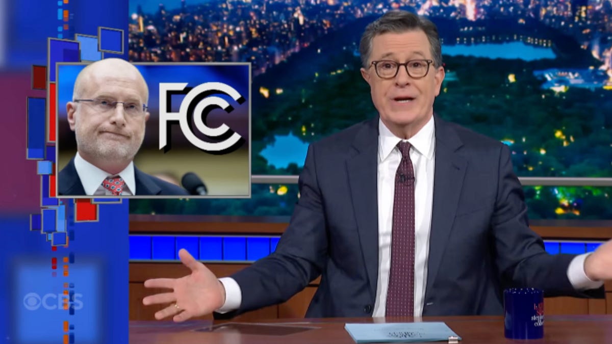Stephen Colbert Tells Brendan Carr: Go FCC Yourself