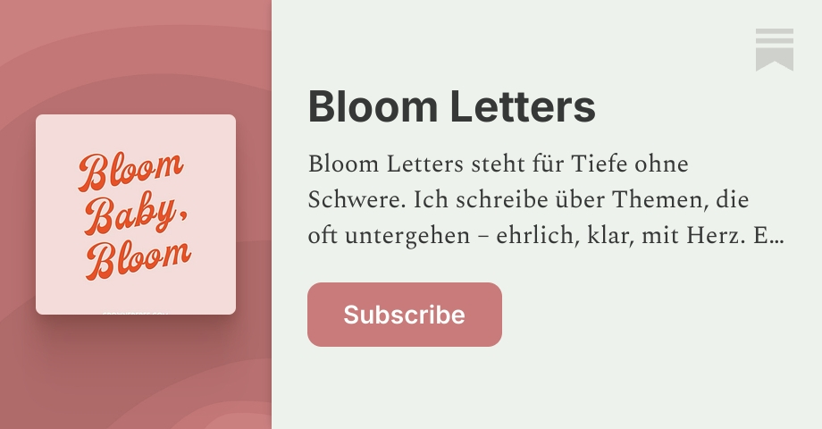 Bloom Letters | Emma Bloom | Substack