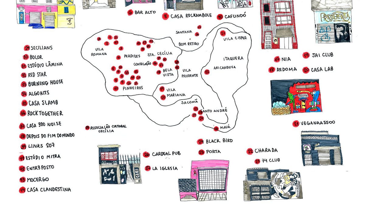 O mapa da música autoral de SP - by Bazzan