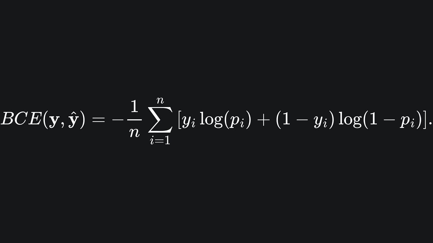 What is the cross-entropy loss for an ML classifier?