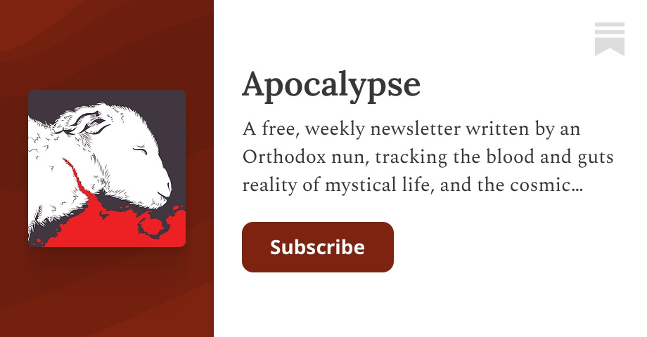 Apocalypse | Sister Anastasia | Substack
