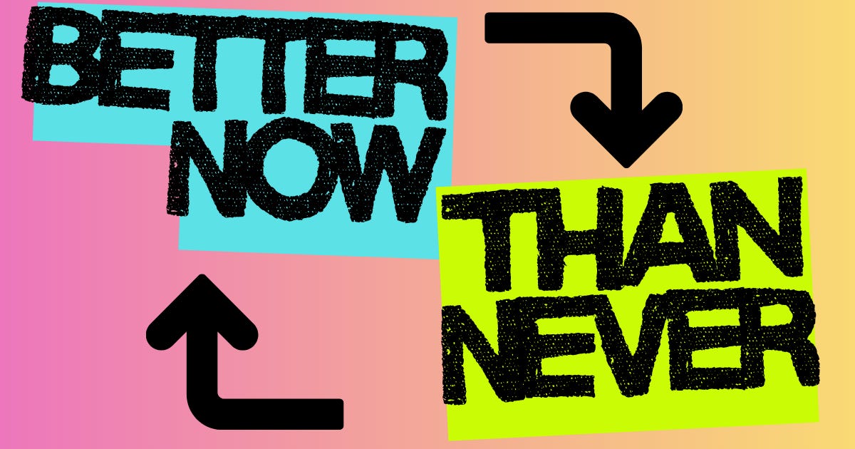 Better Now Than Never: The Resistance Can Be Imperfect