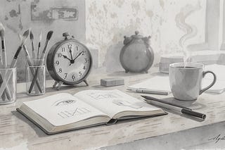 Il dottor Divago, il disegno, la pittura e la vita | Alessandro Pedroni | Substack