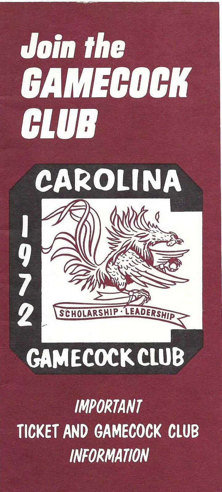 The Block "C" Gamecock turns 50 - by Alan Piercy