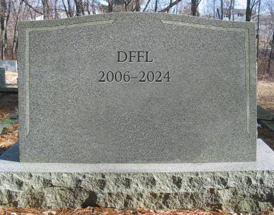 DFFL Playoff Report - 4 weeks left - by Josh Bischof