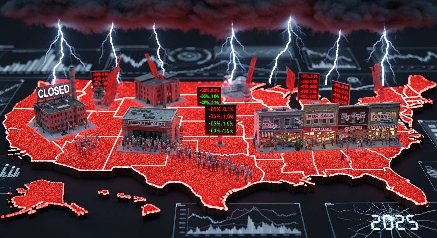 America’s Economic Red Zones: How Ten States Landed on the Brink