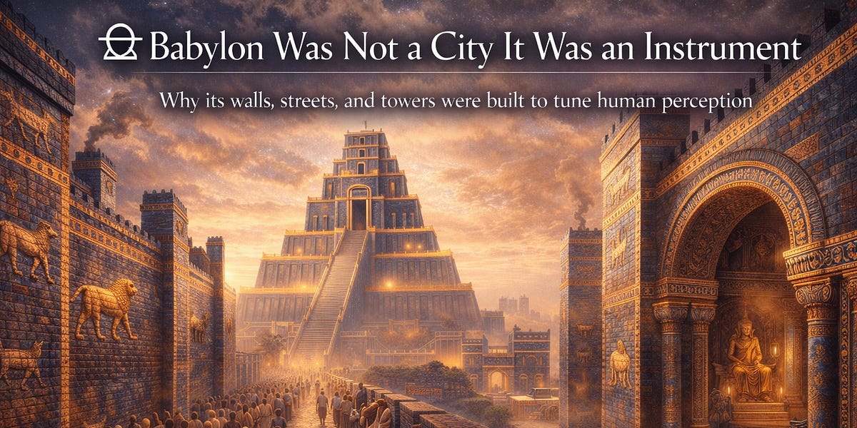 Babylon Was Not a City It Was an Instrument