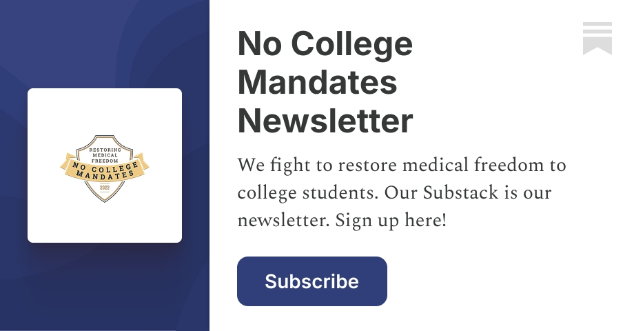 Letter to Colleges on Updated CDC Guidelines - 5th Campaign