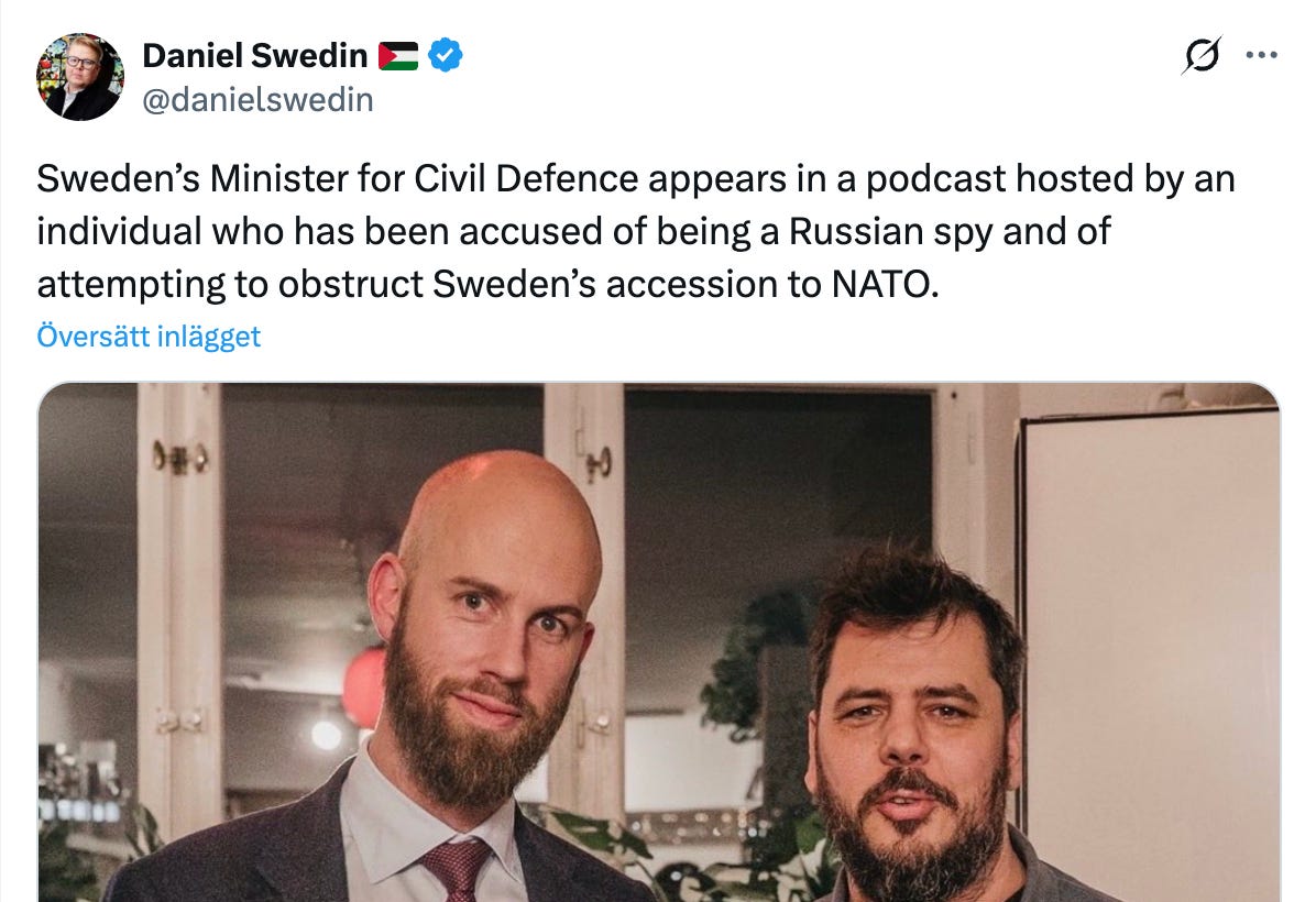 Är Daniel Swedin en påverkansoperation?
