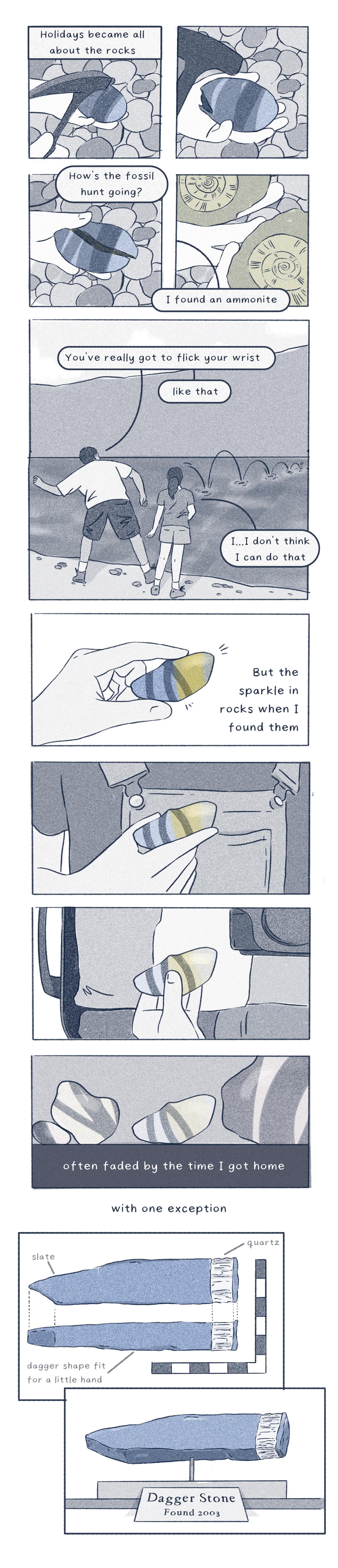 Illuminating letters: pebble hunting - by Natalie Harney